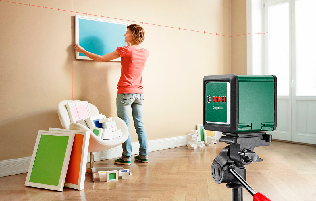 Линейные лазерные нивелиры Bosch Quigo Plus. Продажа в Казахстане | Геокурс
